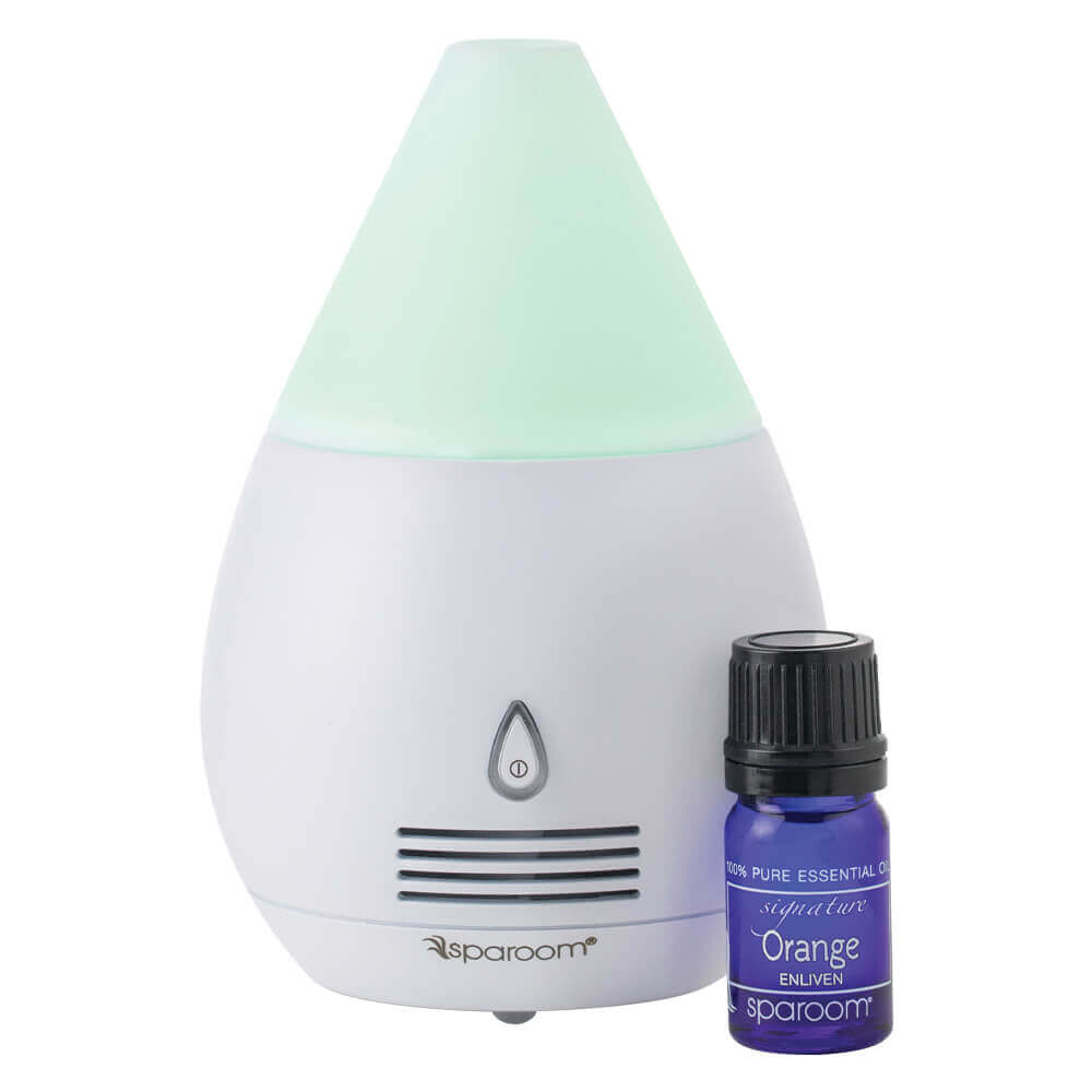 Mini Scentifier White Essential Oil Diffuser + Orange Essential Oil ...